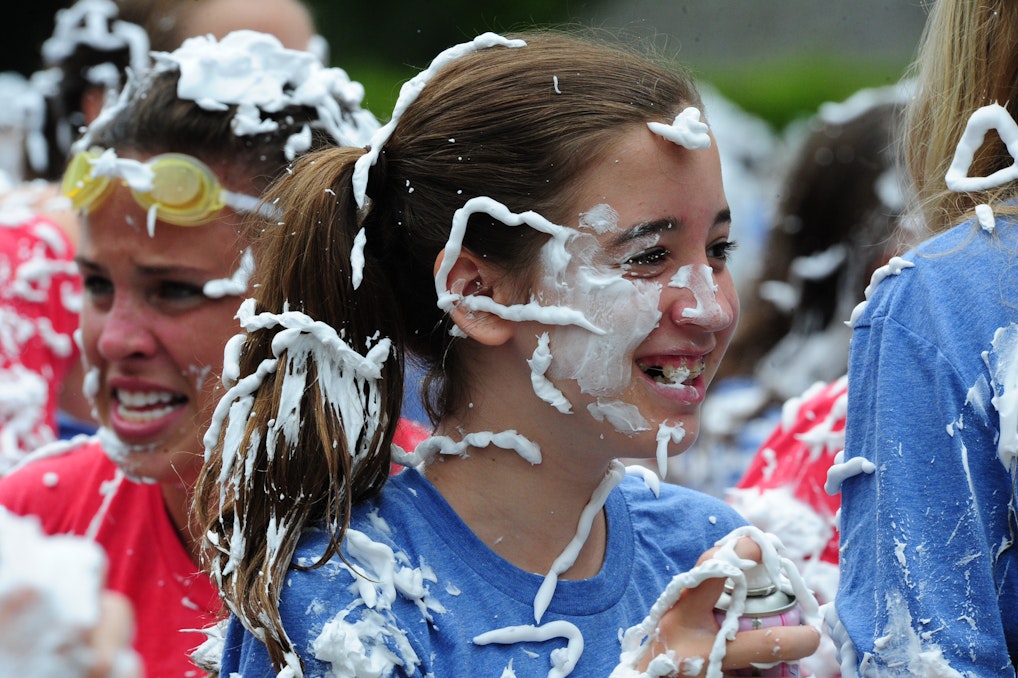 Camp Wide Shaving Cream Fight Camp Greystone News