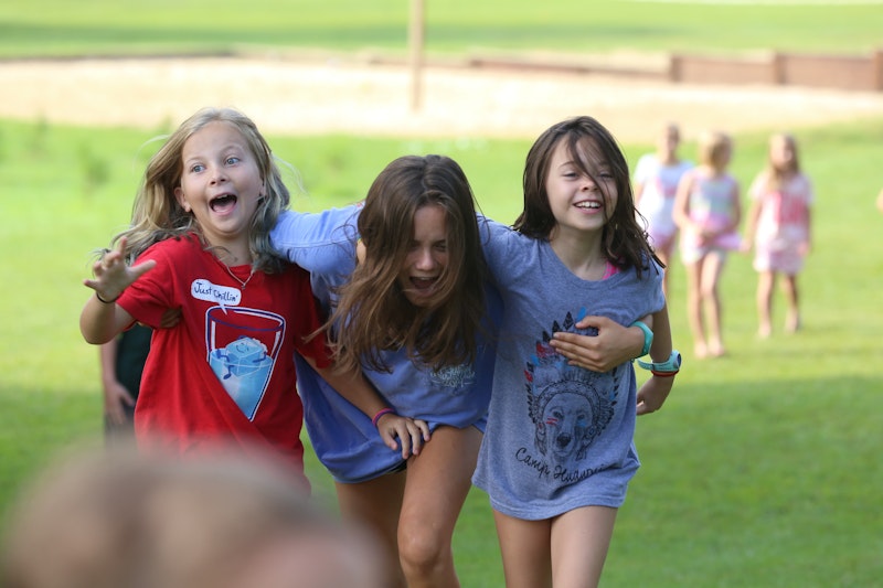 Spontaneous fun boys in the woods