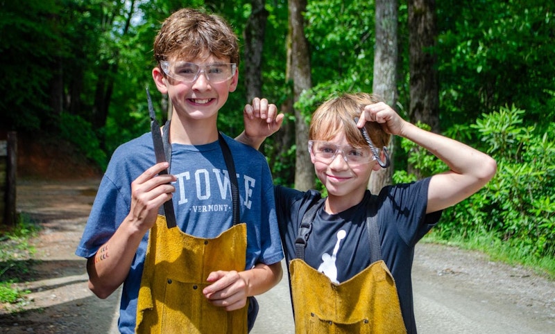 Blacksmithing at Camp: Where Sparks Fly and Confidence Grows | Falling ...